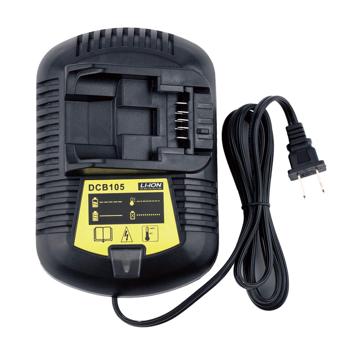 12/20-Volt DCB105 DCB112 Battery Charger for DeWalt 12V-20V MAX XR DCB107 DCB101 DCB200 DCB203 DCB204 DCB205