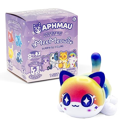 Aphmau Mystery MeeMeows Surprise Figures 6 Pack; Wildy Popular; 8 Possible Mini MeeMeows Figures to Collect, Including Donut / Fairy & Mermaid Cat