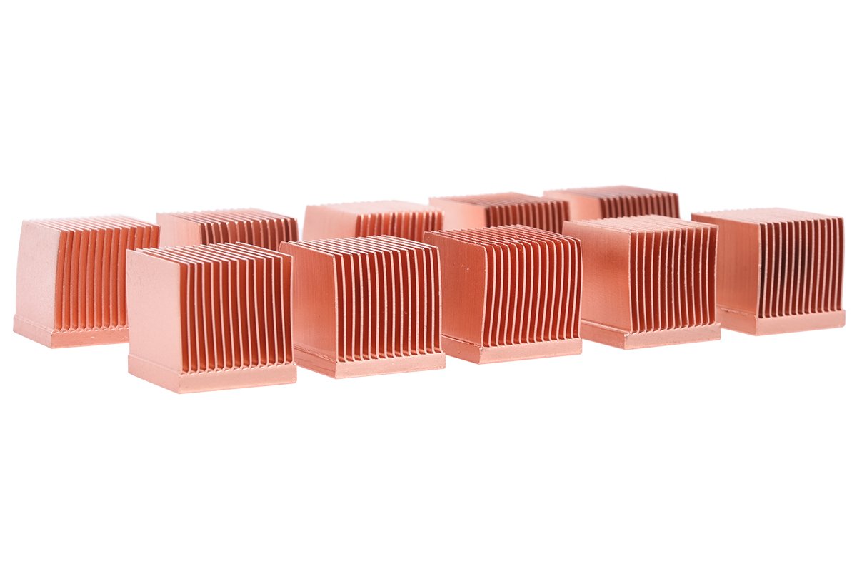 Alphacool 17427 GPU RAM Copper Heatsinks 14x14mm - 10pcs Air Cooling Passive Coolers