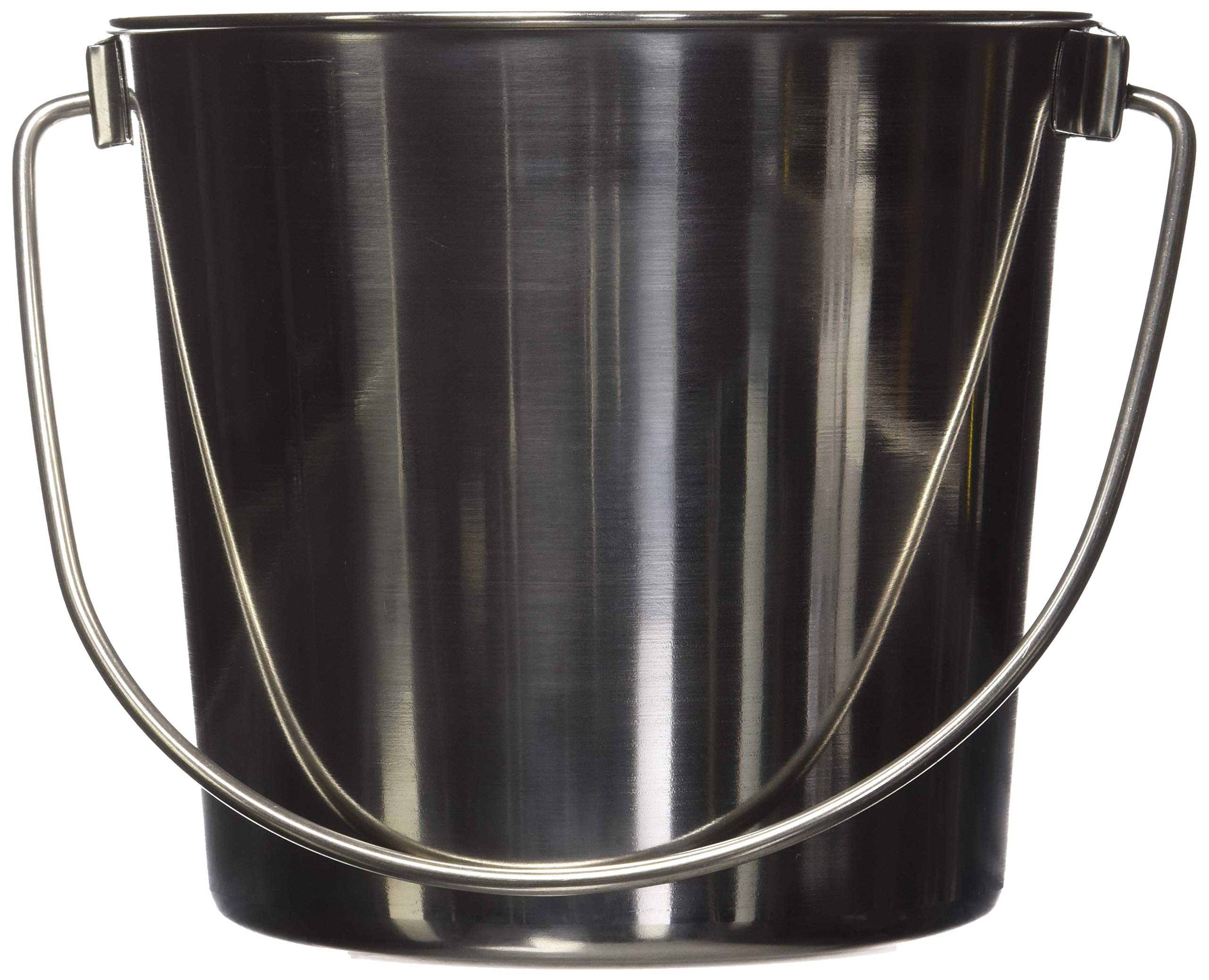 Advance Pet Products Heavy Stainless Steel Round Bucket, 4 Quart