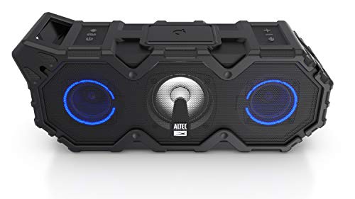 Altec Lansing Super Lifejacket Jolt - Waterproof Bluetooth Speaker, Durable & Portable Speaker with Qi Wireless Charging and Customizable Lights, Wireless Speaker for Travel & Outdoor Use