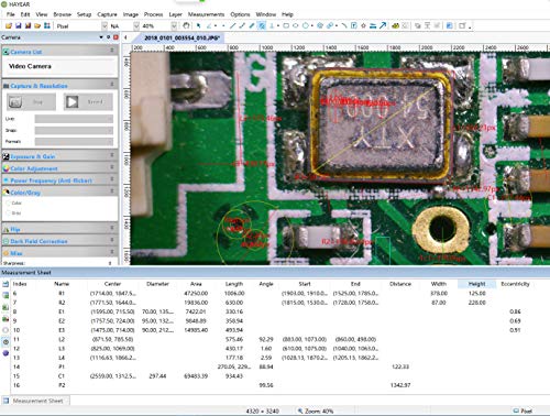 HAYEAR 48MP 1080P 60FPS HDMI USB Digital Video Electronic Industry Microscope C-Mount Camera for PCB Soldering Repair Detect