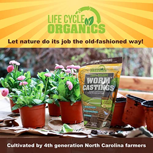 20 oz 100% Organic Worm Castings β Natural Superfood for Plant Growth, Root Development & Growing Healthier, Stronger Crops β Non Toxic & Kind to Soil β Resealable Zip Pouch β Life Cycle Organics