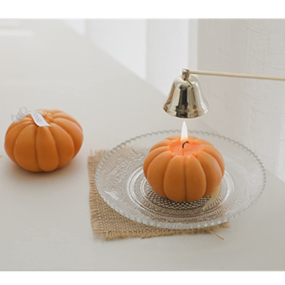 2 Pcs pumpkin scented candles , Soy Wax Scented Candle Art Decorative Handmade for Wedding Christmas Birthday Gift