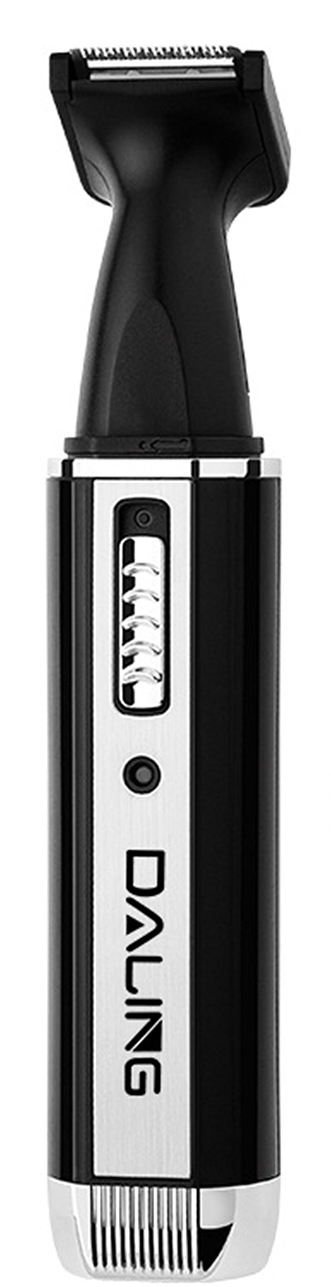 4 in 1 Rechargeable Nose Sideburn Eyebrow Beard Ear Hair Trimmer for Men & Women, Nose Ear Trimmer/Beard Trimmer/Sideburn Trimmer/Eyebrow Trimmer (Black)