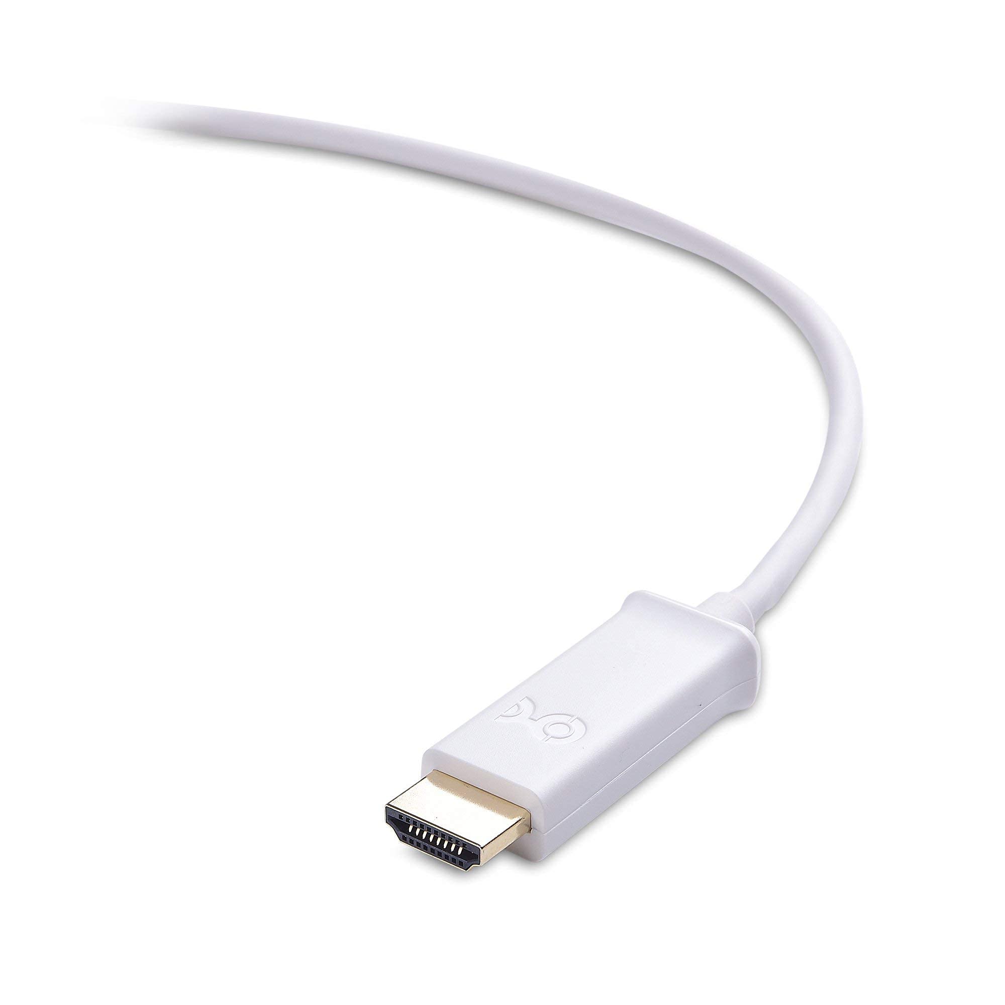 Cable Matters 3.3-Foot Short USB C to DisplayPort Cable (USB-C to DisplayPort Cable, USB C to DP Cable) Supporting 8K 60Hz in White - Thunderbolt 3 Port Compatible with MacBook Pro, Dell XPS 13 and Mo