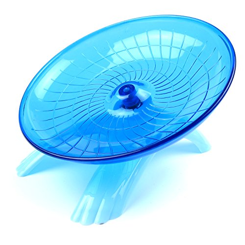 Alfie Pet - Rudy Exercise Running Wheel for Mouse, Chinchilla, Rat, Gerbil and Dwarf Hamster - Color: Blue