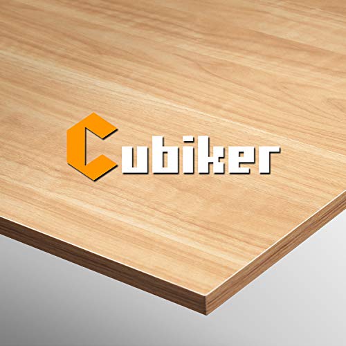 Cubiker Modern L-Shaped Desk Computer Corner Desk, PC Laptop Writing Study Desk for Home Office Wood & Metal