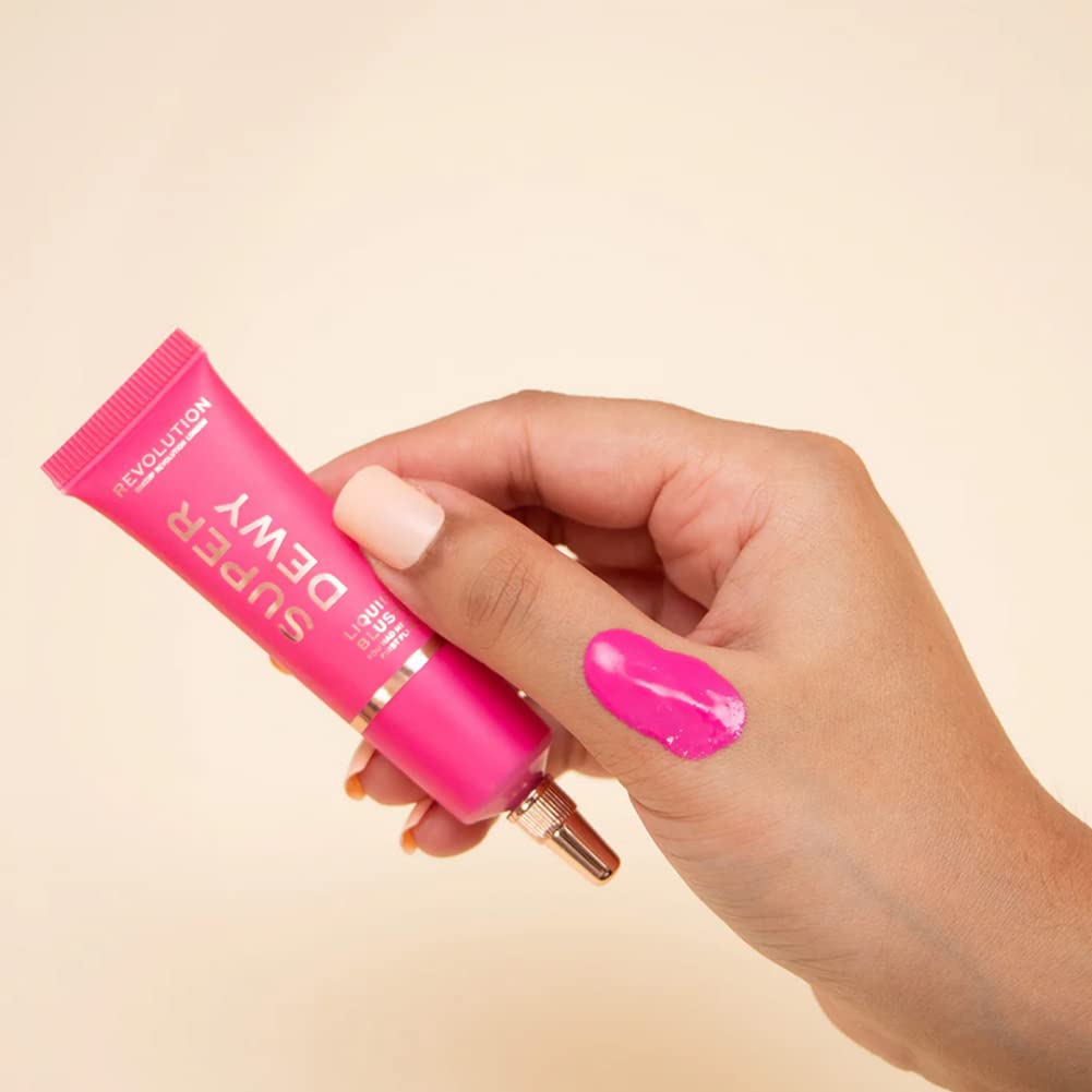 Revolution Beauty, Superdewy Liquid Blush, Richly Pigmented & Buildable, Blendable Formula, You Had Me At First Blush, 0.5 Fl. Oz.