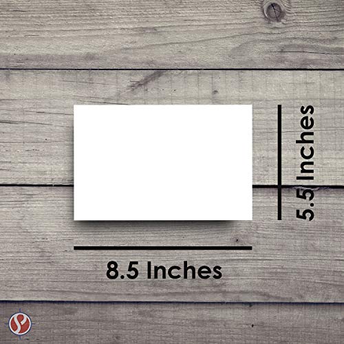 8.5 x 5.5" Blank White Memo Pads with Chipboard on the Back β Great for Writing Notes, To-Do Lists, Reminders and Shopping Lists | Gummed Top, Easy Sheet Removal | 50 Sheets per Pad, 10 Pads per Pack