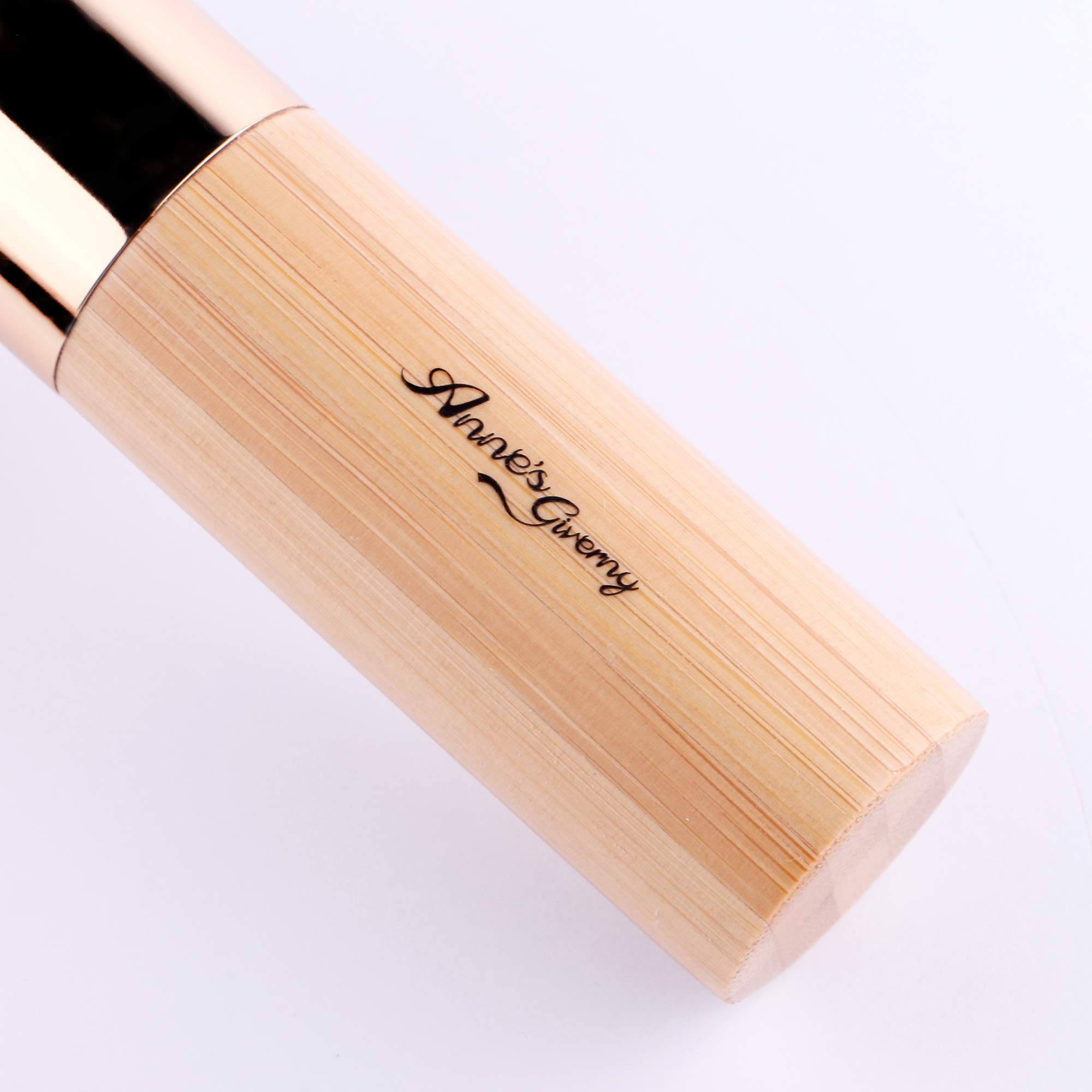 ANNE'S GIVERNY Makeup Foundation Sponge Brush Bronzer Loose Powder Blush Finish Airbrush Buffer Contour Kabuki Blender (Bamboo)