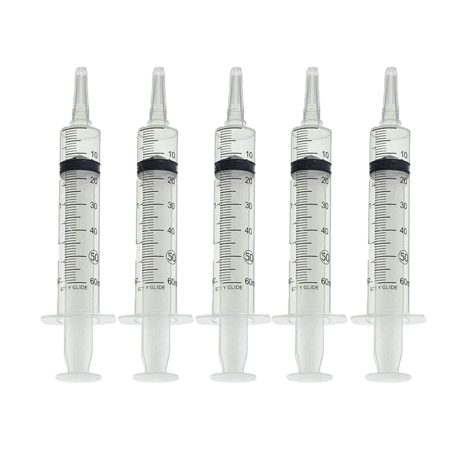 5 Pack 60cc Catheter Tip Sterile Syringes