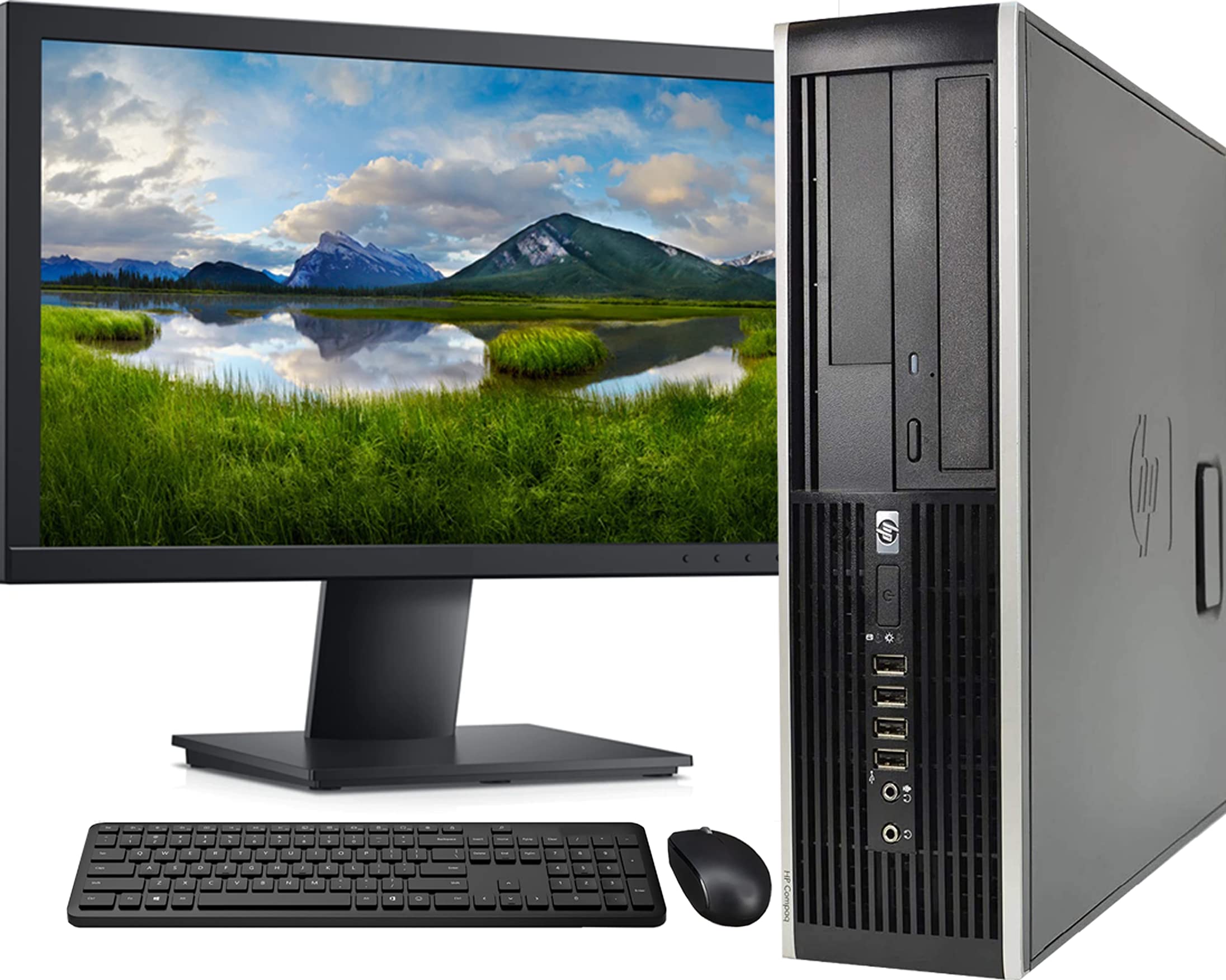 HP Elite 6300 Desktop Computer PC, Intel Core i7 3.4GHZ Processor, 8GB Ram, 128GB M.2 SSD 1TB Hard Drive, WiFi & Bluetooth, Wireless Keyboard Mouse, 22 Inch FHD LED Monitor, Windows 10 (Renewed)
