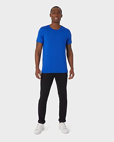 32 Degrees Mens 4 Pack Cool Crewneck T-Shirt | Anti-Odor | Quick Drying | 4-Way Stretch, 2 White/Berry/Blue, X-Large