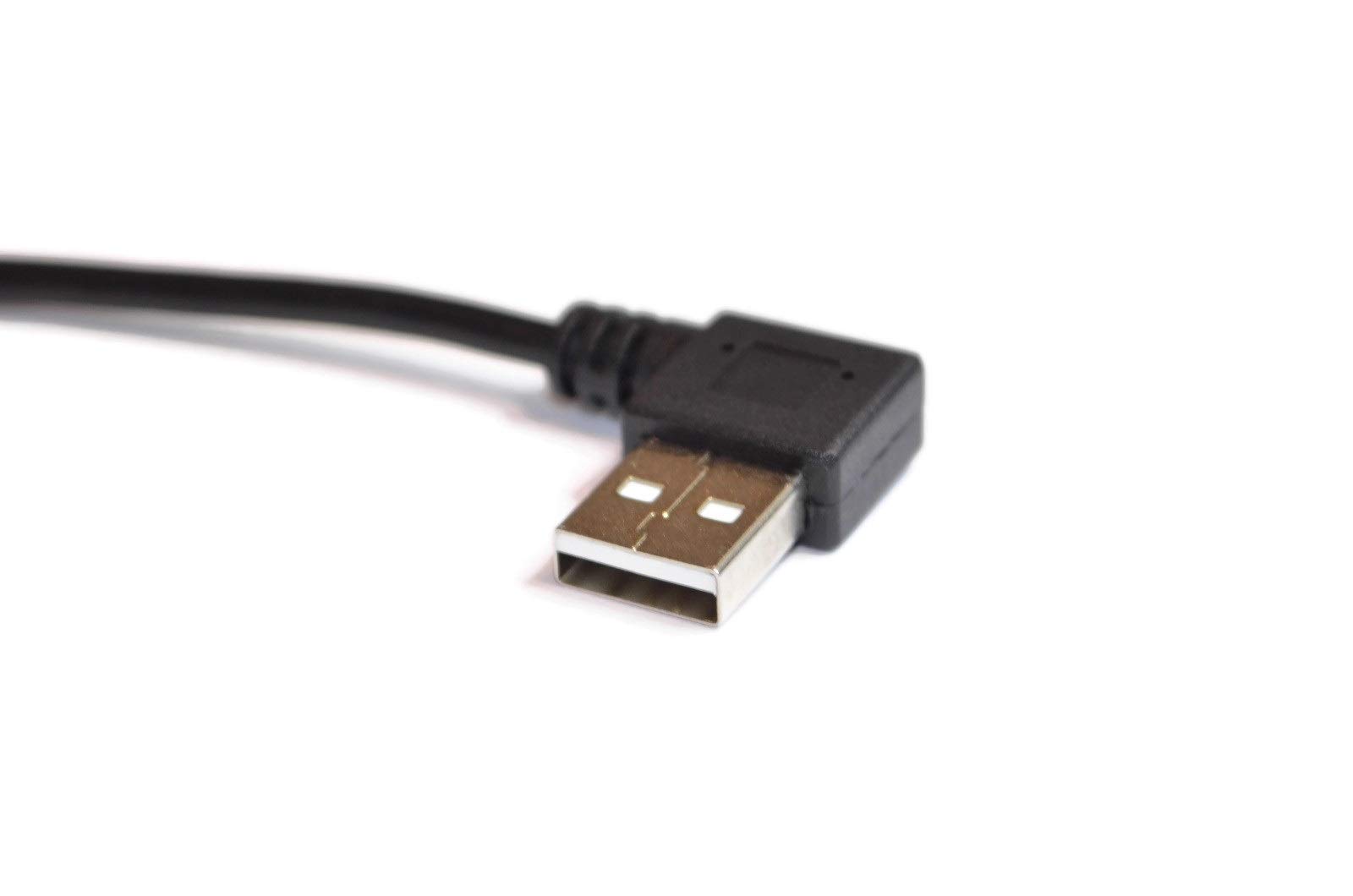 ozzmaker Short USB Cable (6 inches/15cm) Right Angle USB(Male) - to Micro B(Male) - Black