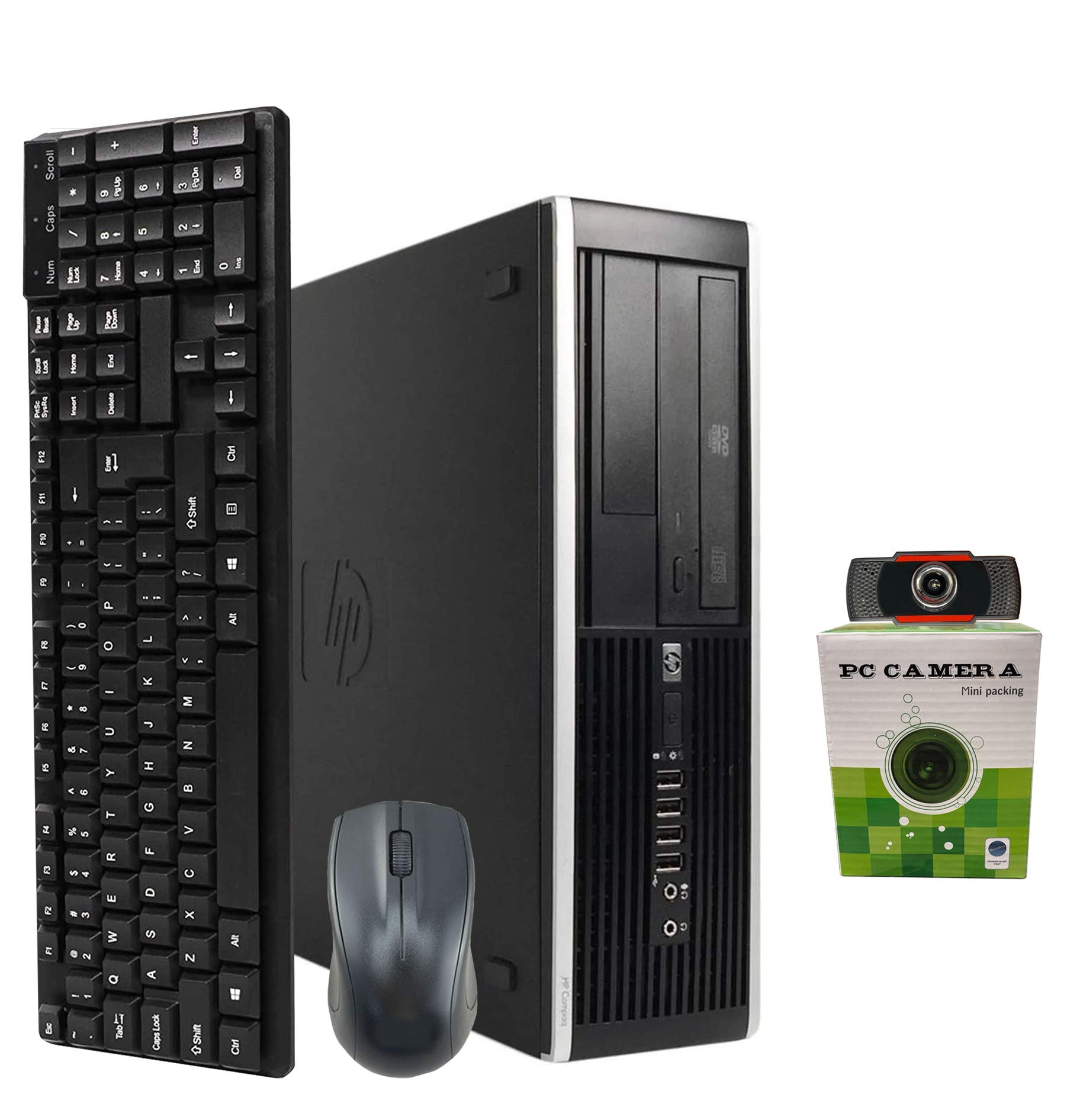 HP Elite 6300 Desktop Computer PC, Intel Core i7 3.4GHZ Processor, 16GB Ram, 512GB M.2 SSD Drive, Wi-Fi & Bluetooth, Wireless Keyboard and Mouse, 1080p Webcam, Windows 10 (Renewed)