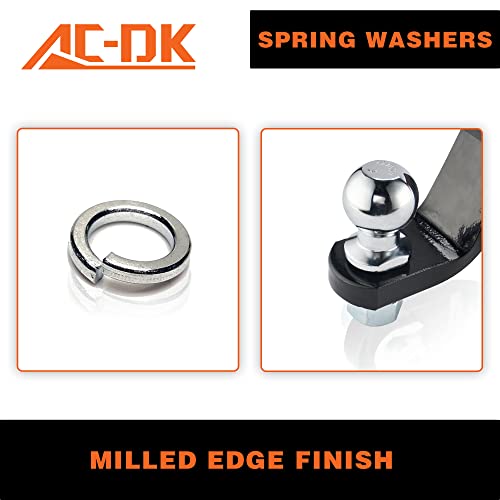 AC-DK 4" Drop Hitch Ball Mount,Fusion Trailer Hitch Mount Trailer Ball Hitch Tow Ball Mount Kit,2 Inch Square and Ballmount Towing,2" Hitch Ball 6000 lbs with 3 Keys for Locking Hitch Receiver