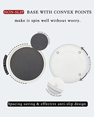 2pcs 12inch Lazy Susan and 1pc 2tier 10inch Lazy Susan
