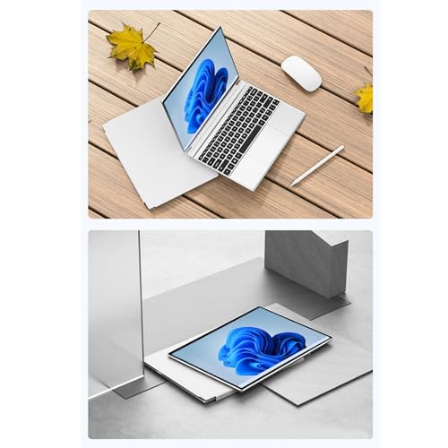 12.3 Inch 2 in 1 Laptop, 8GB DDR4 3K Touch Screen Tablet Laptop 100‑240V Lightweight for Entertainment for Windows 10 (US Plug 8GB+1TB)
