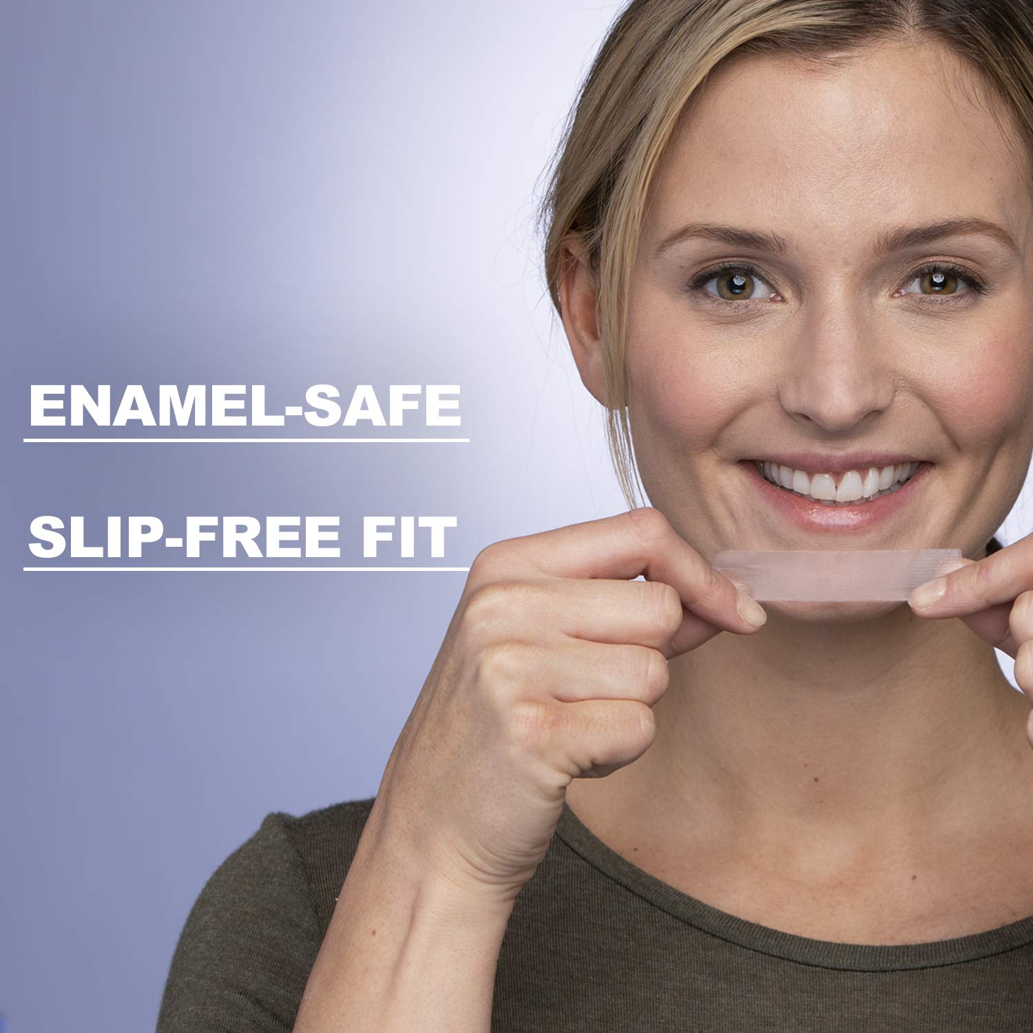 Amazon Brand - Solimo 10 Day Teeth Whitening Strips Kit, 10 Treatments