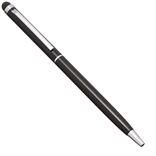 Glow Co., Ltd. iPhone 12 Notebook Type Case with Strap, Black, Tempered Glass & Stylus Pen Included 407-1-03