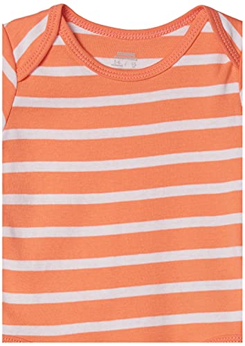 Amazon Essentials Baby Girls' Short-Sleeve Bodysuits, Pack of 6, Fruit/Girls, 3 Months
