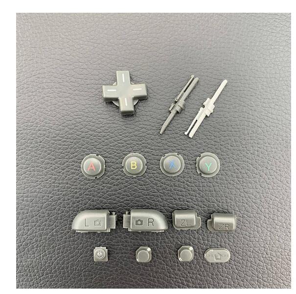 15 PCS Replacement L R ZR ZL Buttons ABXY Buttons Home Button Start Button Power Select Button D Pad Set for New 3DS XL New 3DS LL Console Grey