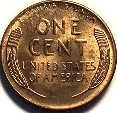 1957 D Lincoln wheat cent Red Penny Seller Mint State