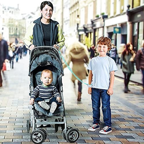 Child Wrist Leashes for Toddlers 8.2 Feet Anti Lost Wrist Link to Wrist Leash for Kids Keep Your Kid Close and Safe in Crowded Place with Locks