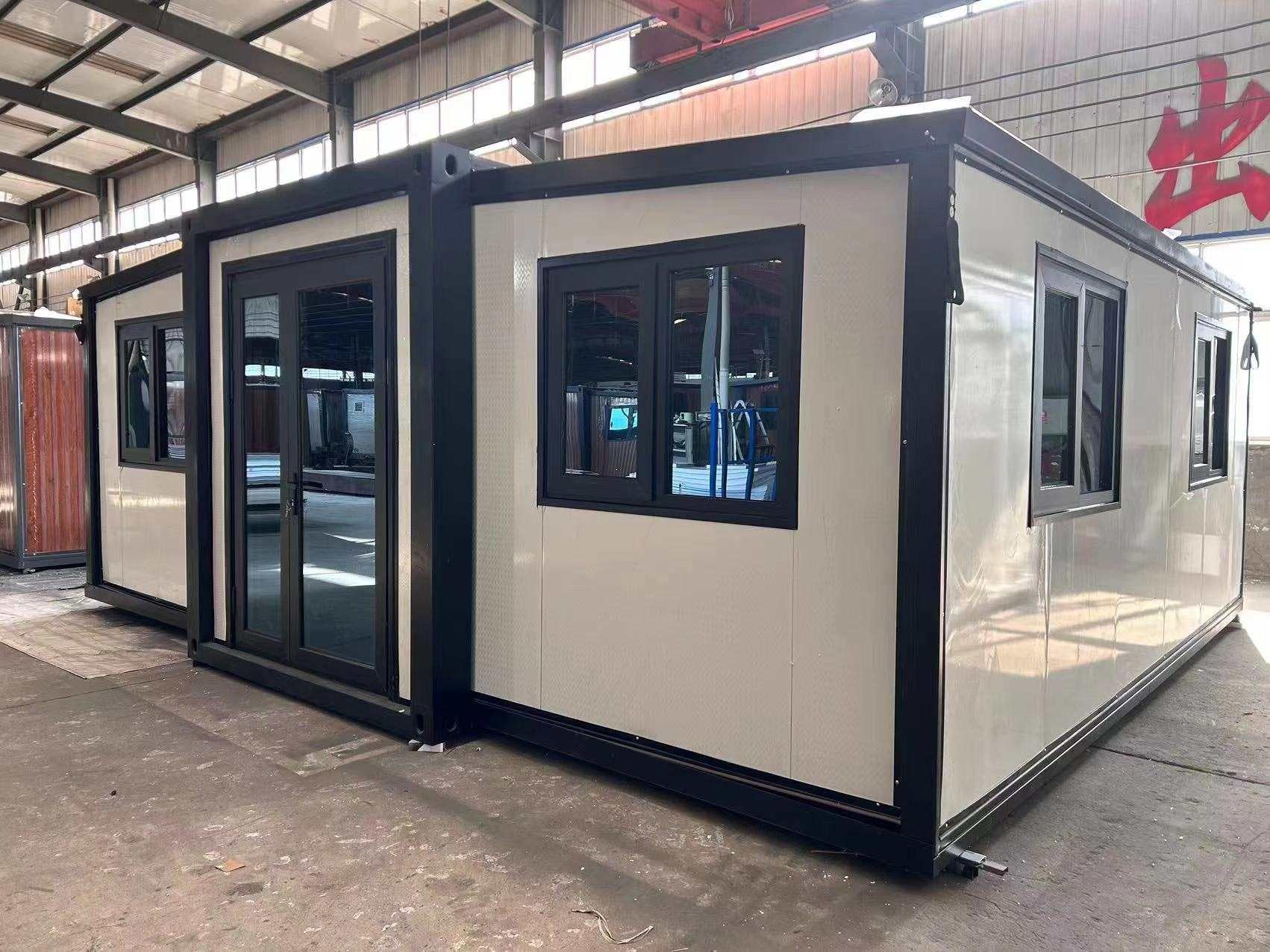 20 ft Portable, Foldable, Prefab Tiny House & Affordable Mobile Home Perfect for Hotels, Offices, Shops, Villas & Warehouses. Includes Restroom and Wet-Dry Bathroom Saperation (Customisable).