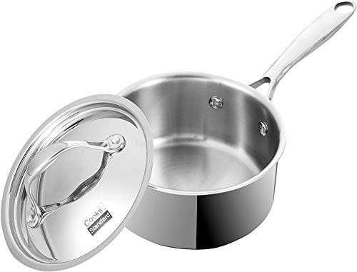 Cooks Standard Multi-Ply Clad Stainless Steel Cookware Set, 9 Piece, Silver