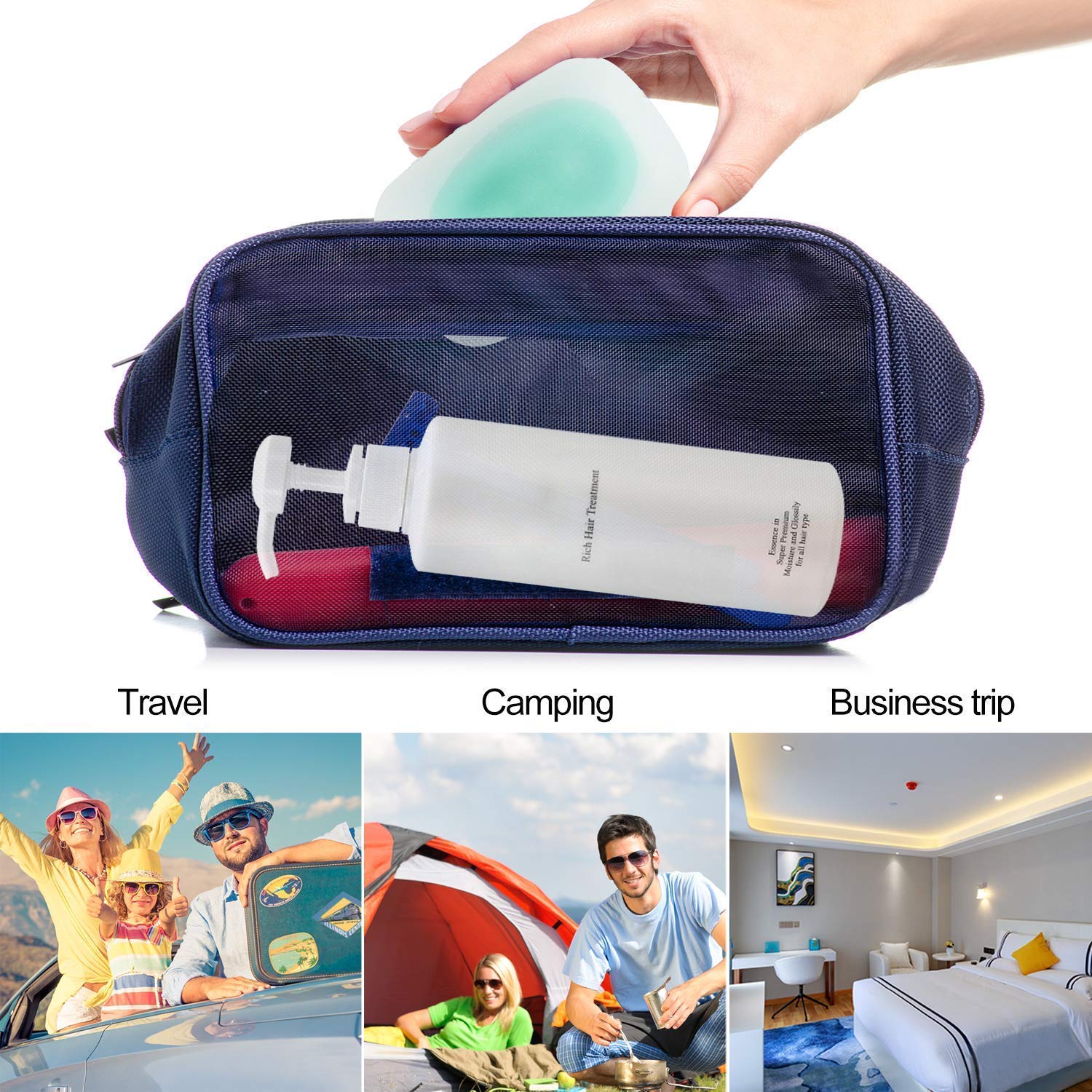4 Packs Travel Toothbrush Case and 2 Packs Travel Soap Holder