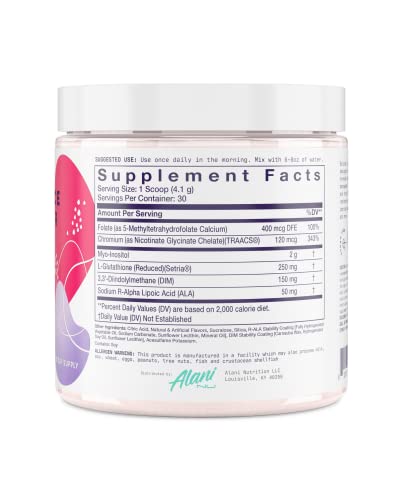 Alani Nu Hormonal Balance Powder Supplement for Women, Weight Management and Clear Complexion, Hawaiian Shaved Ice, 30 Servings