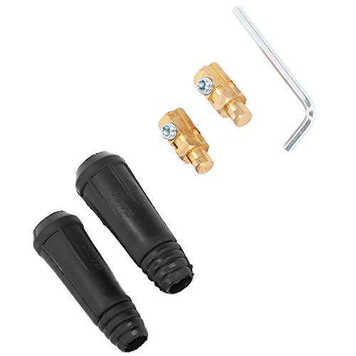 2 Set DKJ10β25 Welding Cable Quick Connectors 200A Welder Male Head Quick Fitting Accessories for All TIG Welding