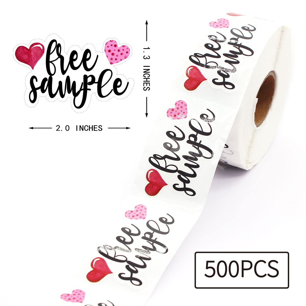 Littlefa 1.5” Sample Stickers,Thank You Stickers,Bakeries Stickers,Handmade Stickers,Small Business Stickers, Envelopes Stickers, Gift Bags Packaging 500 PCS