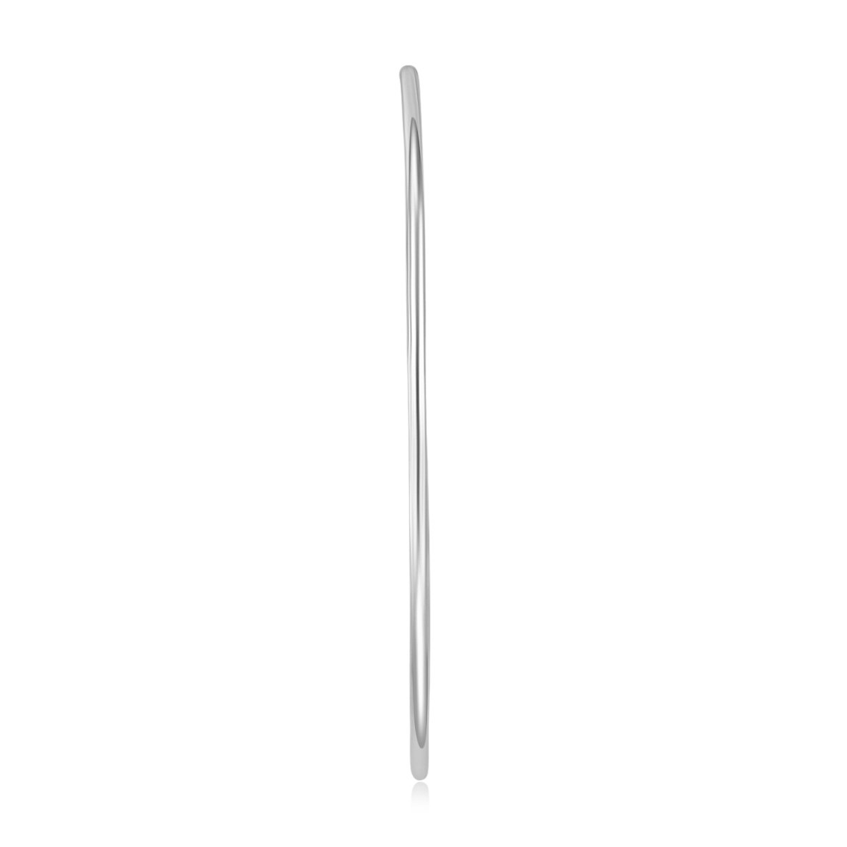 14k REAL White Gold 1.5mm Thickness Endless Hoop Earrings (55 x 55 mm)