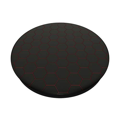Cool Red and Black Cell Phone Button Holder Pop Out Knob PopSockets Swappable PopGrip