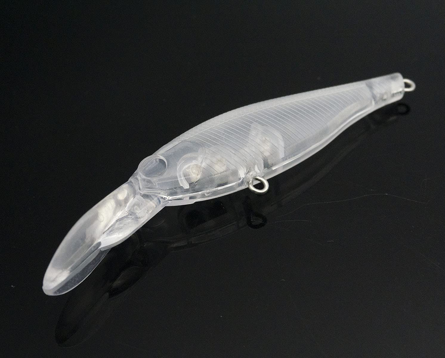 10PCS Unpainted Lure Blanks 6.29g 9.2cm with 5mm Free Fishing Eye Crankbait Baits Simulation Blank Body Clear Hard Baits Trout Salmon Minnow Lure Popper Lures Topwater Freshwater 5mm 8335