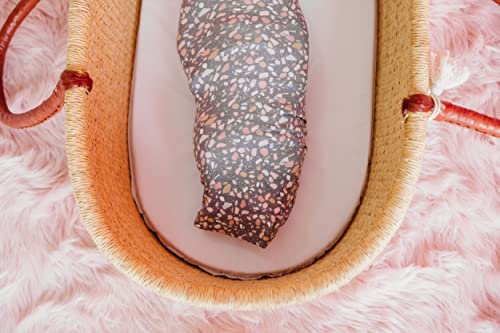 Copper Pearl Large Premium Knit Baby Swaddle Receiving Blanket Gemini