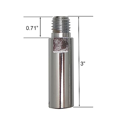 Angle Grinder Adjustable Spanner Wrench Flange Nut kit with 5/8"-11 Angle Grinder Extension Shaft Connecting Rod Compatible with Bosch Dewalt Makita Ryobi Black Decker (3")