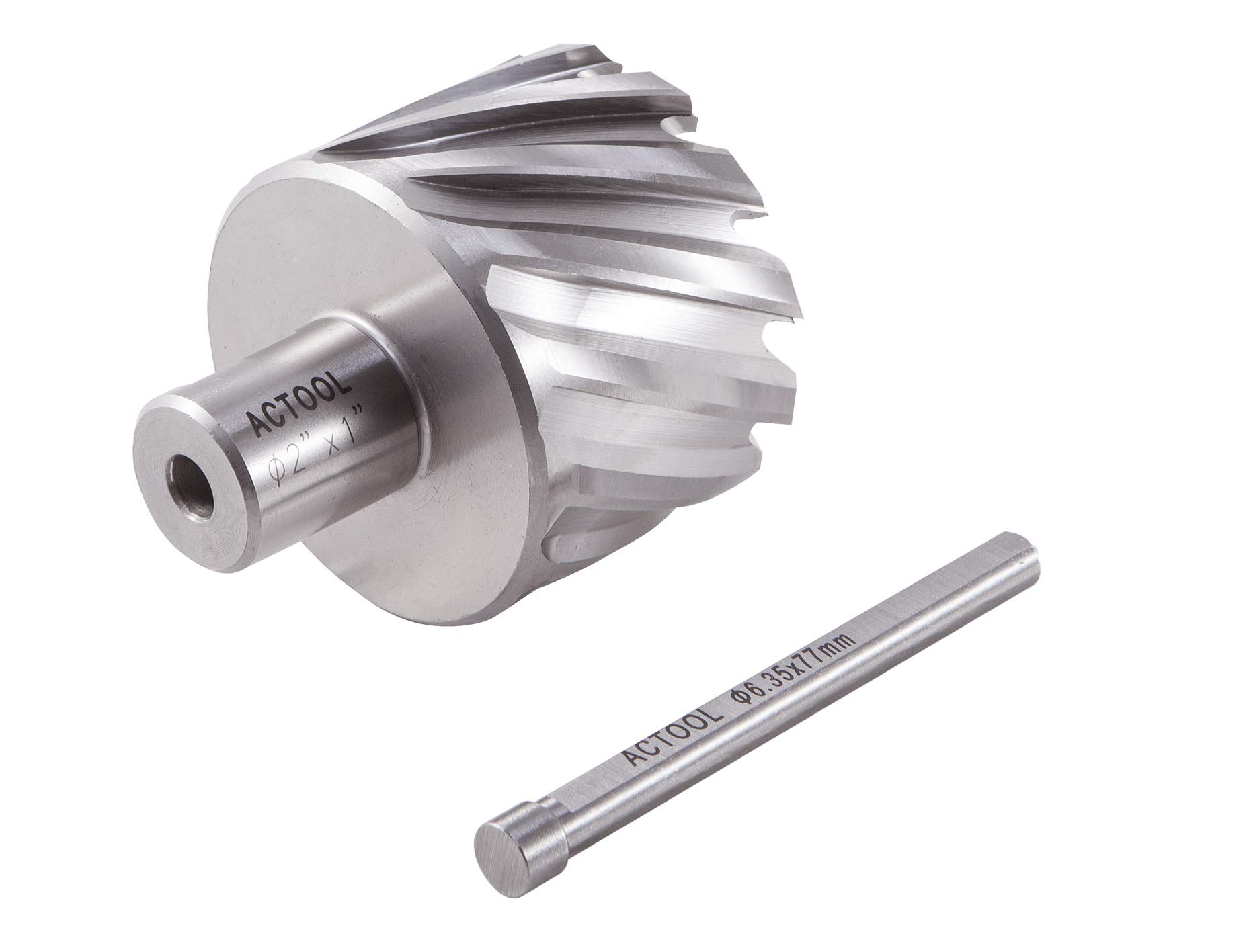 ACTOOL 2" Diameter × 1" Depth of Cut HSS ANNULAR Cutter with 3/4'' Weldon Shank
