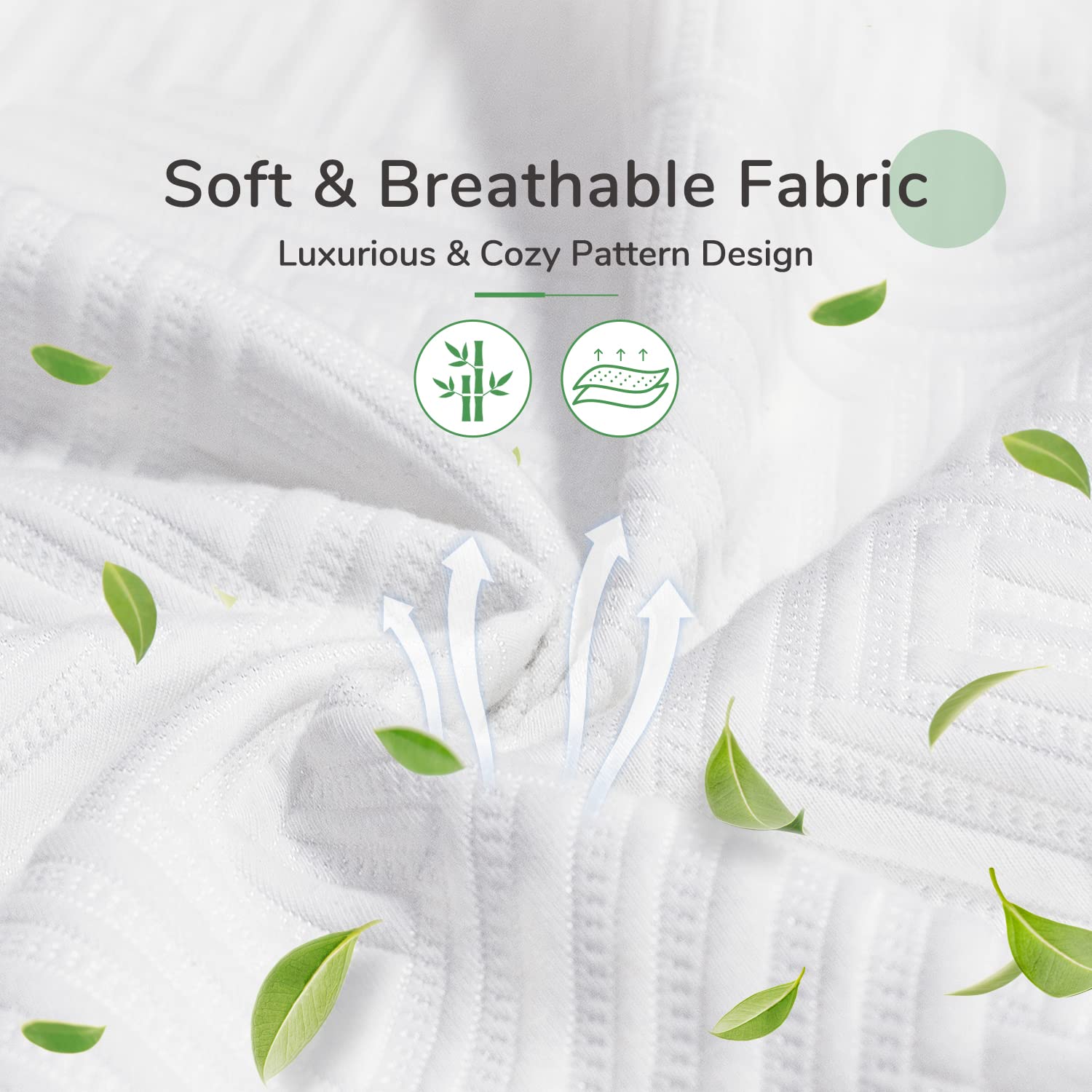 Novilla Waterproof Crib Mattress Protector, Skin-Friendly Crib Mattress Cover Ultra Soft Washable Mattress Pad Cover for Crib Bed, Fits Up to 9" Depth
