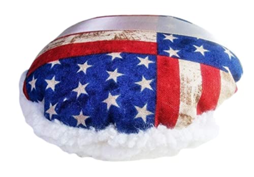 American Flag Vintage Style Powder Puff for Dusting Powder Large 4