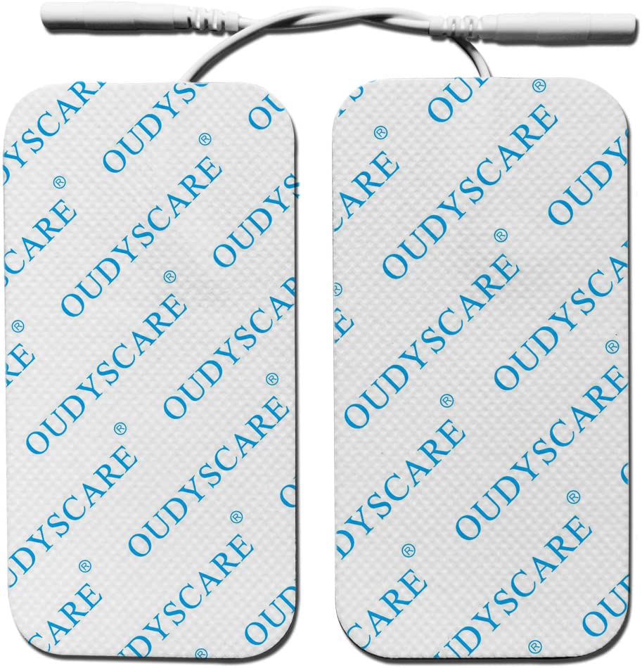 20 Pcs 2" X 4" TENS Unit Replacement Pads, Compatible with AUVON TENS, TENS 7000 - Durable Rectangular Self-Adhesive Electrodes Pads, Latex-Free and Flexible for Lower Back and Multiple Pain Relief