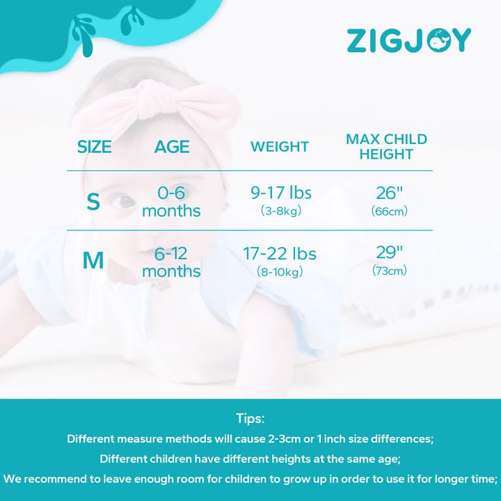 ZIGJOY Baby Swaddle Wearable Blanket 3-Way Adjustable 0.5 TOG Transtion Sleep Sack 100% Cotton for Newborn Infant Boy Girl 0-6 Months Jurassic