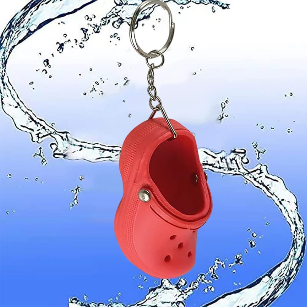 14pcs Cute Charms Shoe Keychain, Mini Croc Keychain Shoe Decor Pendant Small Charms DIY Crafting Keychains, Reusable, Easy To Clean