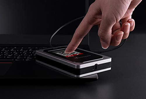 DataLocker DL4 FE 2TB Password Protected Encrypted SSD, Easy Screen Guided Setup, AES 256, IP64 Dust/Water Resistant, TAA Compliant Trusted FIPS 140-3 Level 3 Pending, OS Independent, USB-C/USB-A