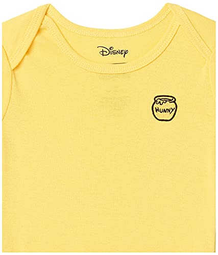 Amazon Essentials Disney | Marvel | Star Wars Unisex Babies' Short-Sleeve Bodysuits, Pack of 6, Winnie the Pooh Oh Bother!, 12 Months
