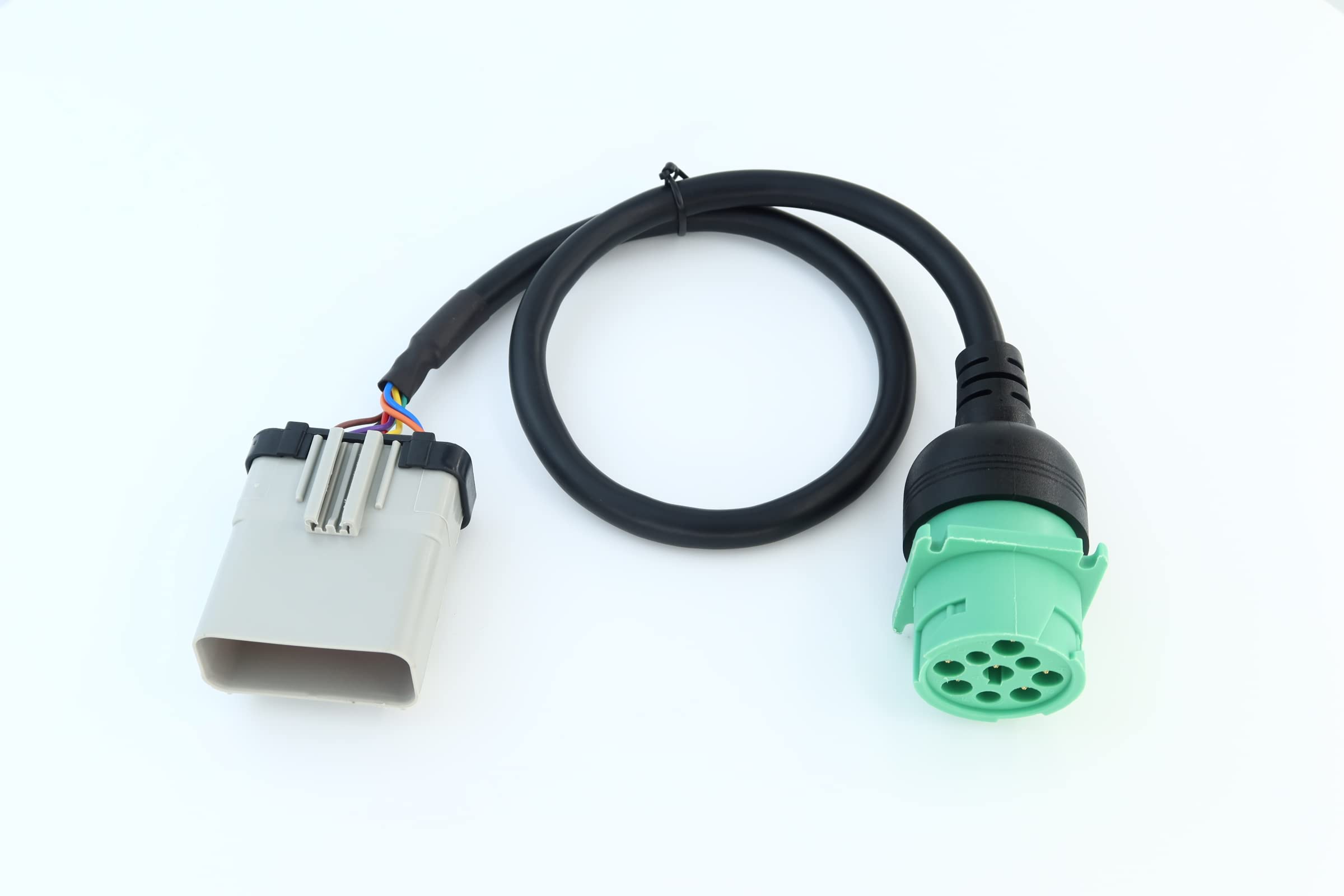 14pin RP1226 to 9pin J1939 Cable RP-1226 VECU Accessory Connector A2829T2-24 14 Way to 9 pin J1939 RP1226 ELD 24"