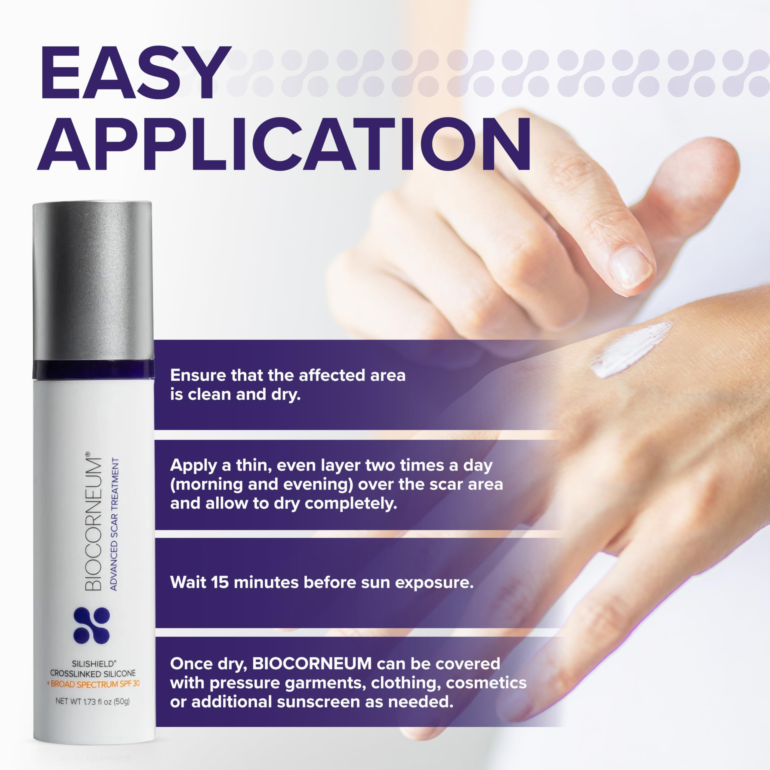 Advanced Scar Treatment with Silishield® & SPF 30 50g – Made in the USA, Fast-Drying, Water-Resistant Silicone Scar Gel - Surgeon Recommended for New & Old Scars - Suitable for Children Over 6 Months
